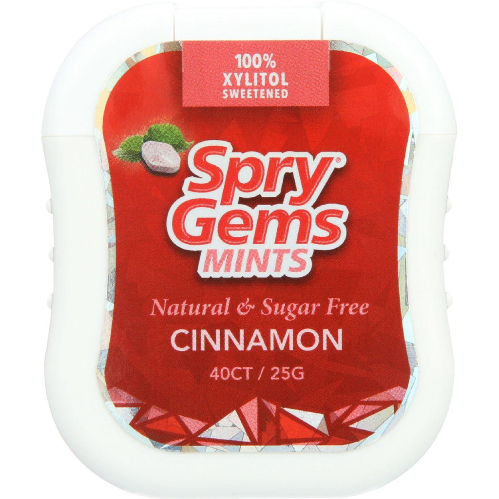 Spry Mints - Xylitol - Gems - Cinnamon - 40 Count - Case Of 6 ...